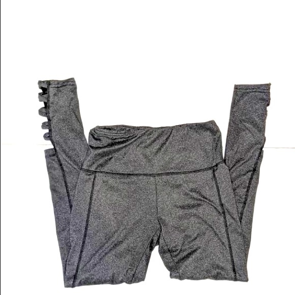 shosho | Pants & Jumpsuits | Shosho Gray Capri Leggings With Cut Outs ...